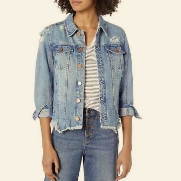 Blank NYC | Jackets & Coats | Blanknyc Distressed Frayed Shark Bite Hem ...